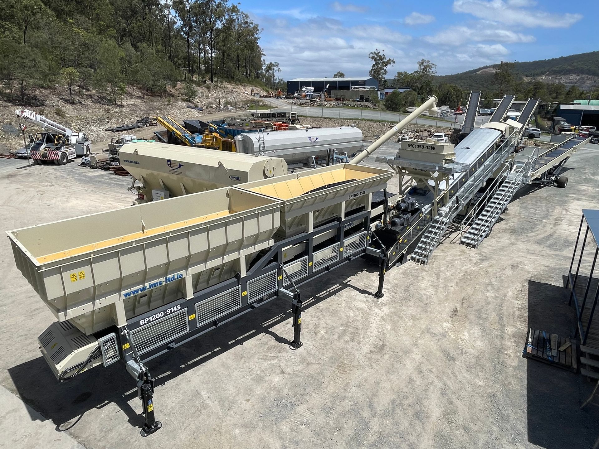 Pugmills, Blenders for Sale: IMS Track Twin Feed Hopper Pugmills, Four ...