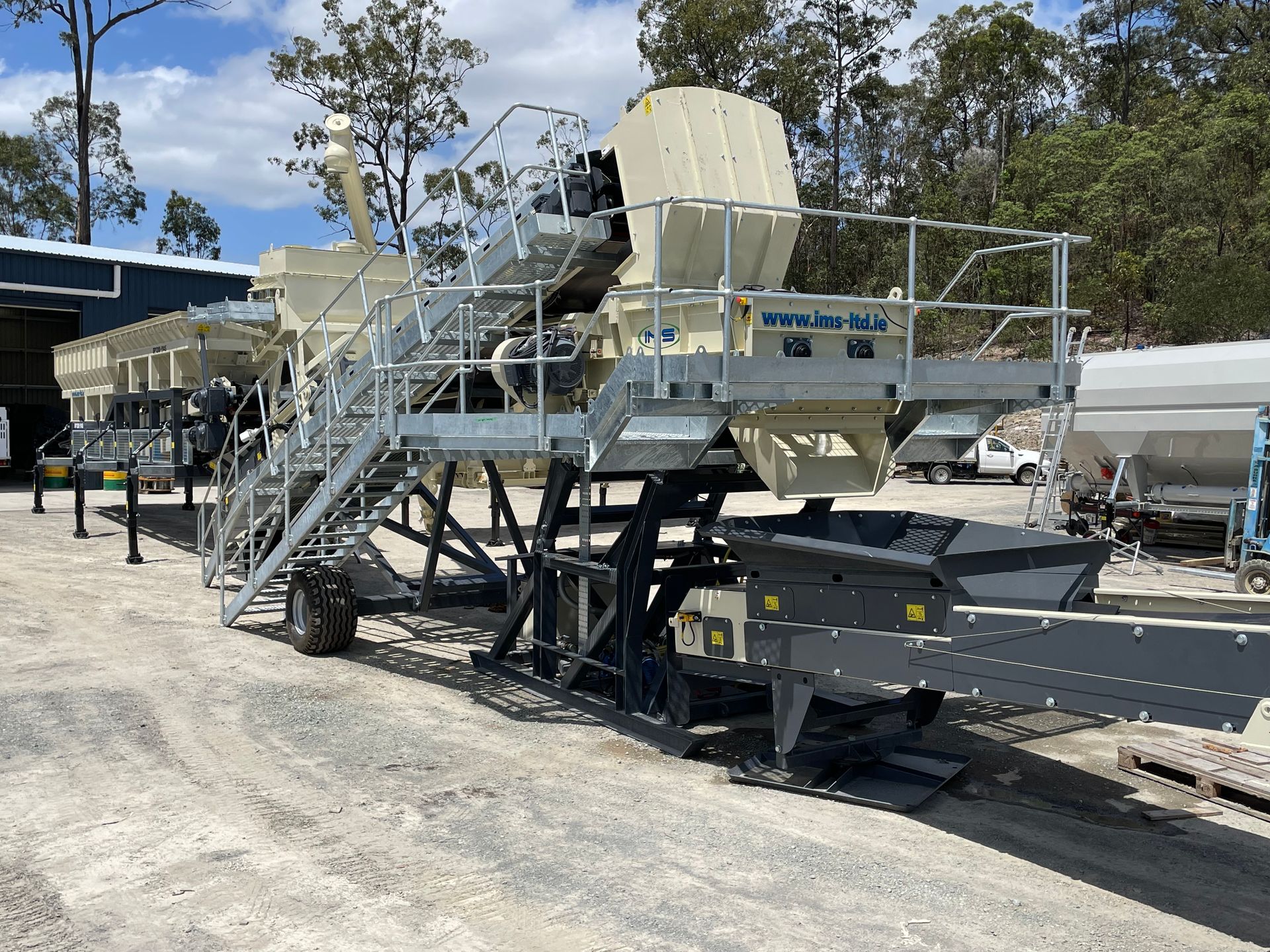 Pugmills, Blenders for Sale: IMS Track Twin Feed Hopper Pugmills, Four ...