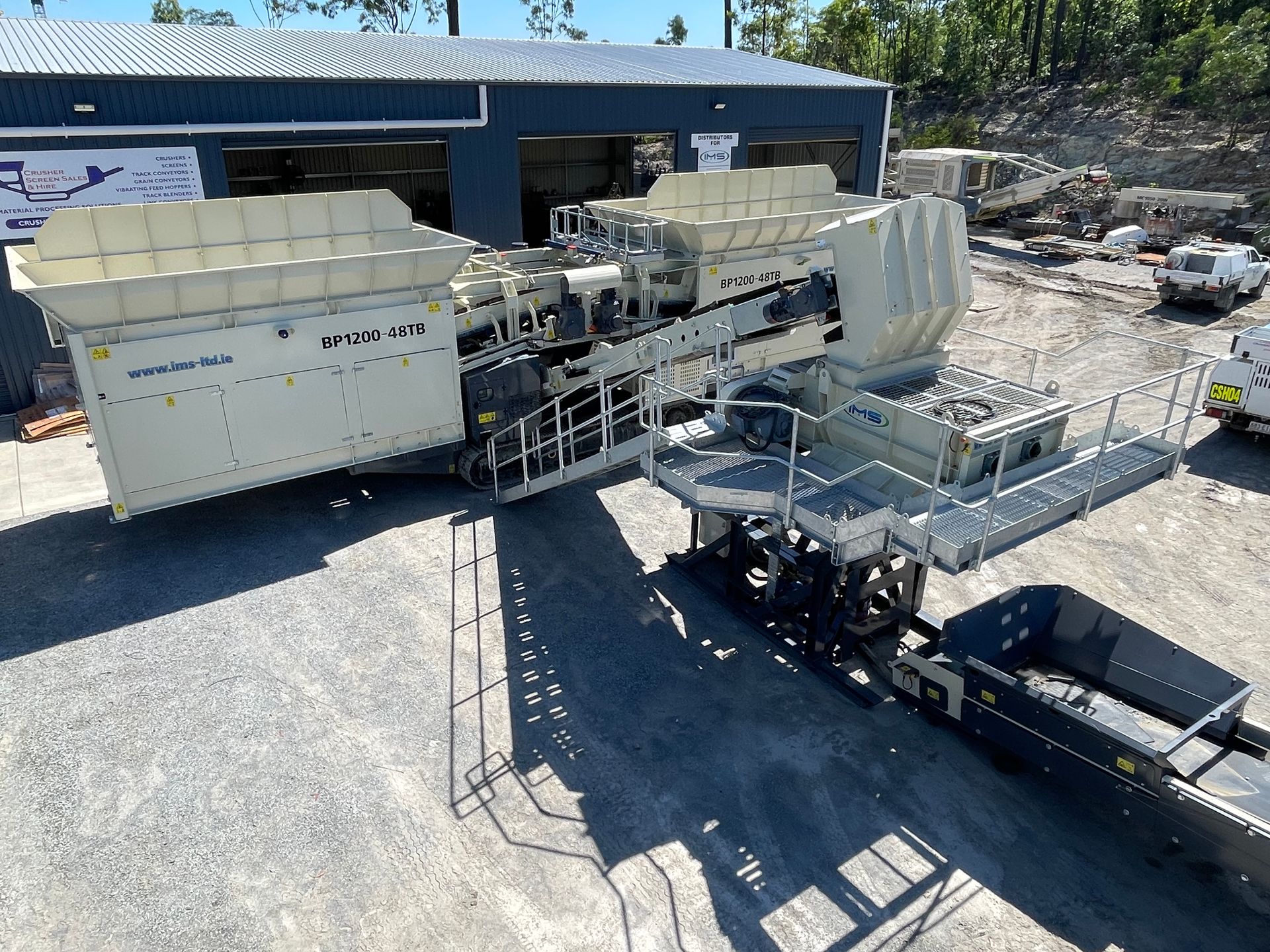 Pugmills, Blenders for Sale: IMS Track Twin Feed Hopper Pugmills, Four Hopper Blenders for ...