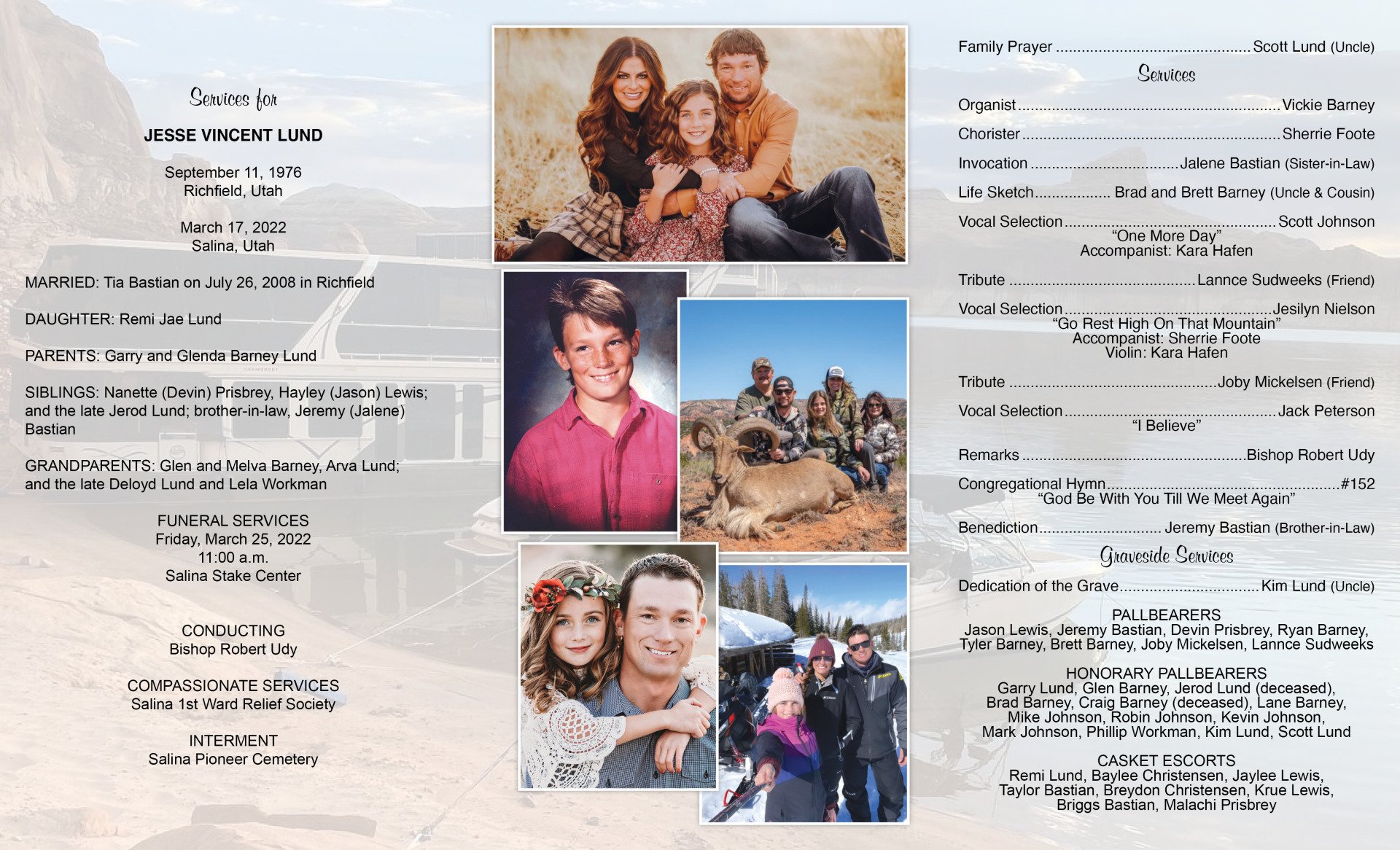 Funeral Program Samples | Magleby