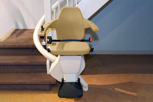 Indoor Curved Stair Lifts | Residential Chair Lifts - Homepro