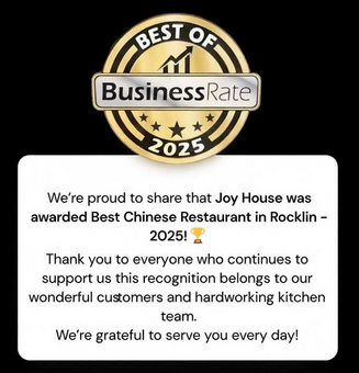 Authentic Chinese Food | Joy House Chinese | Rocklin, CA