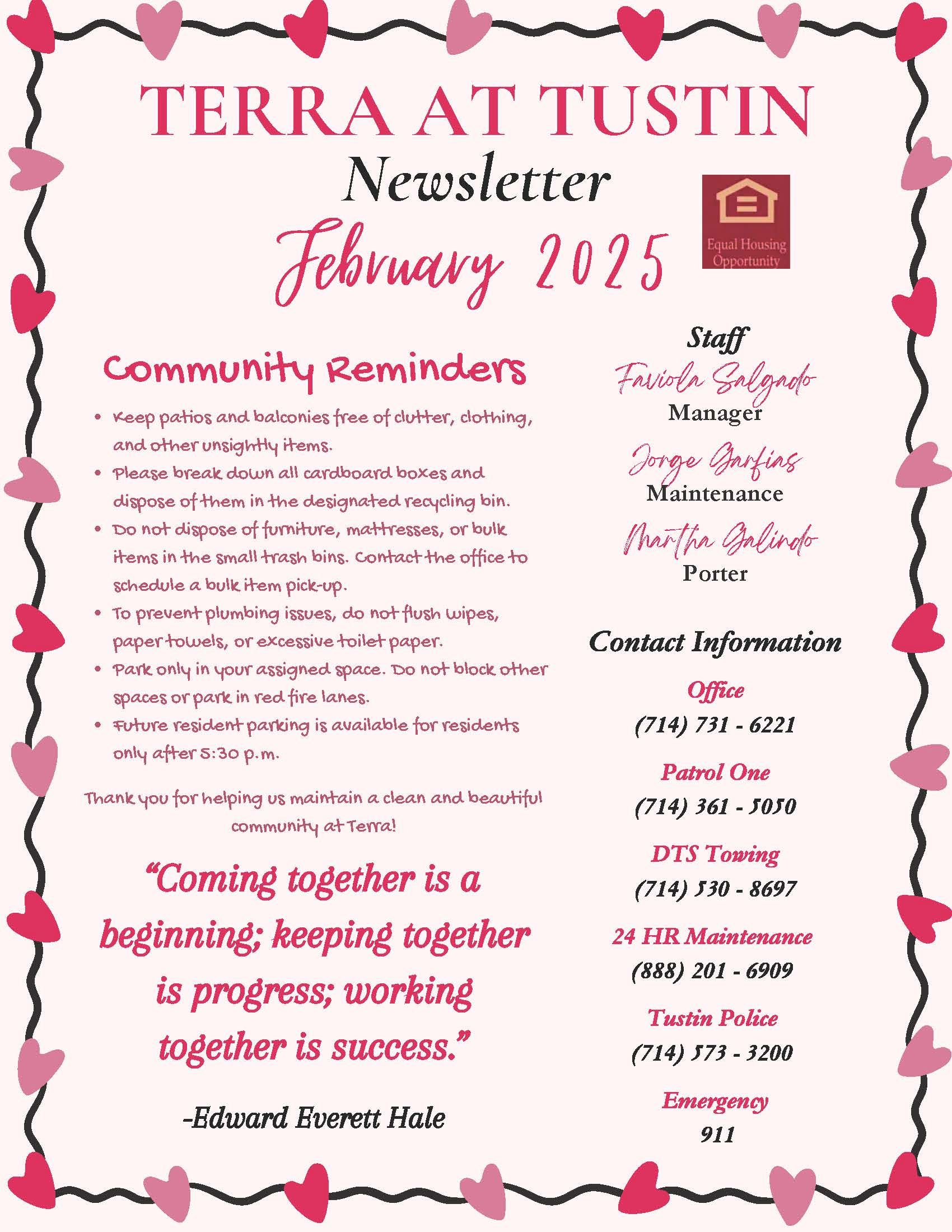 Resident Newsletter - February