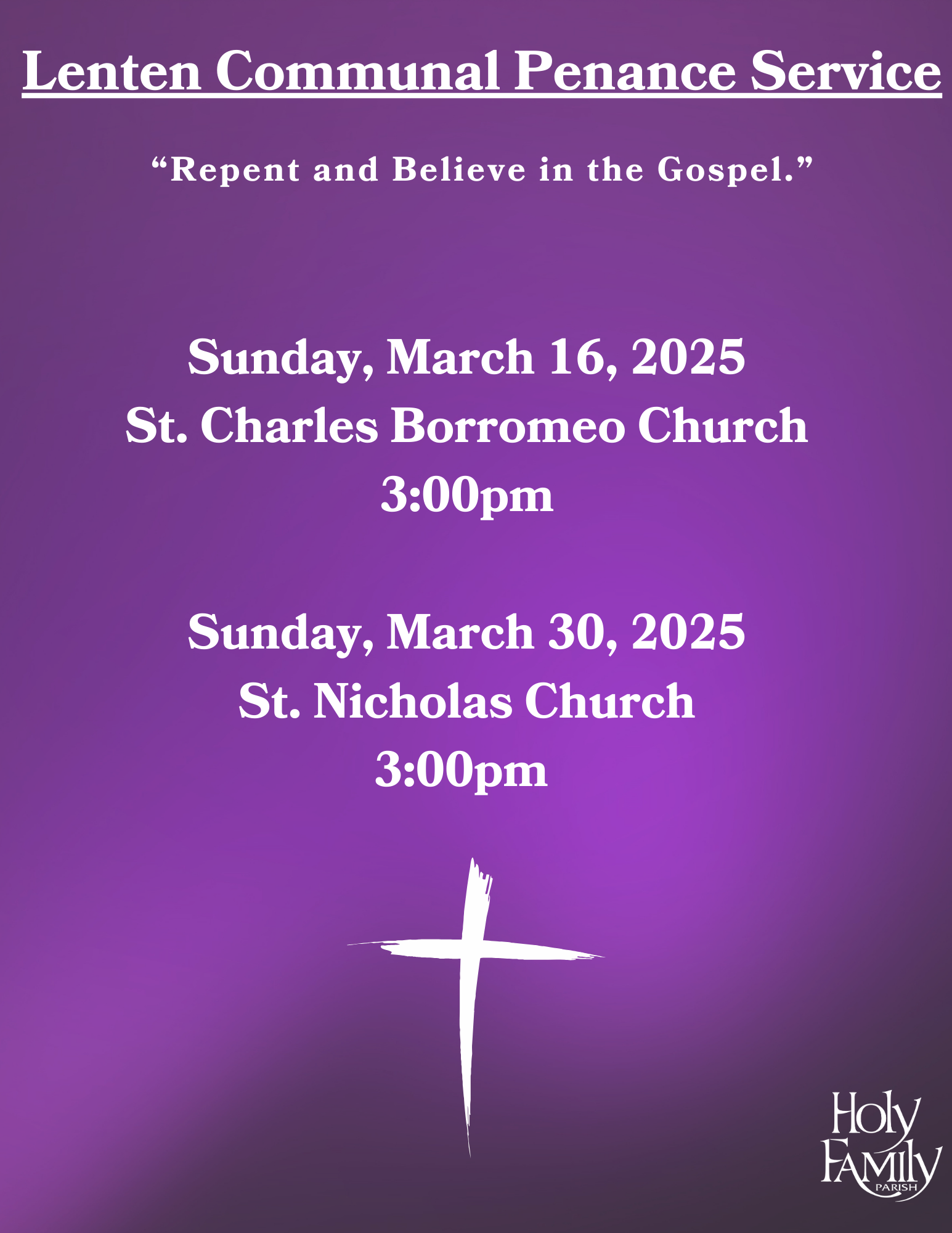 Communal Penance Service