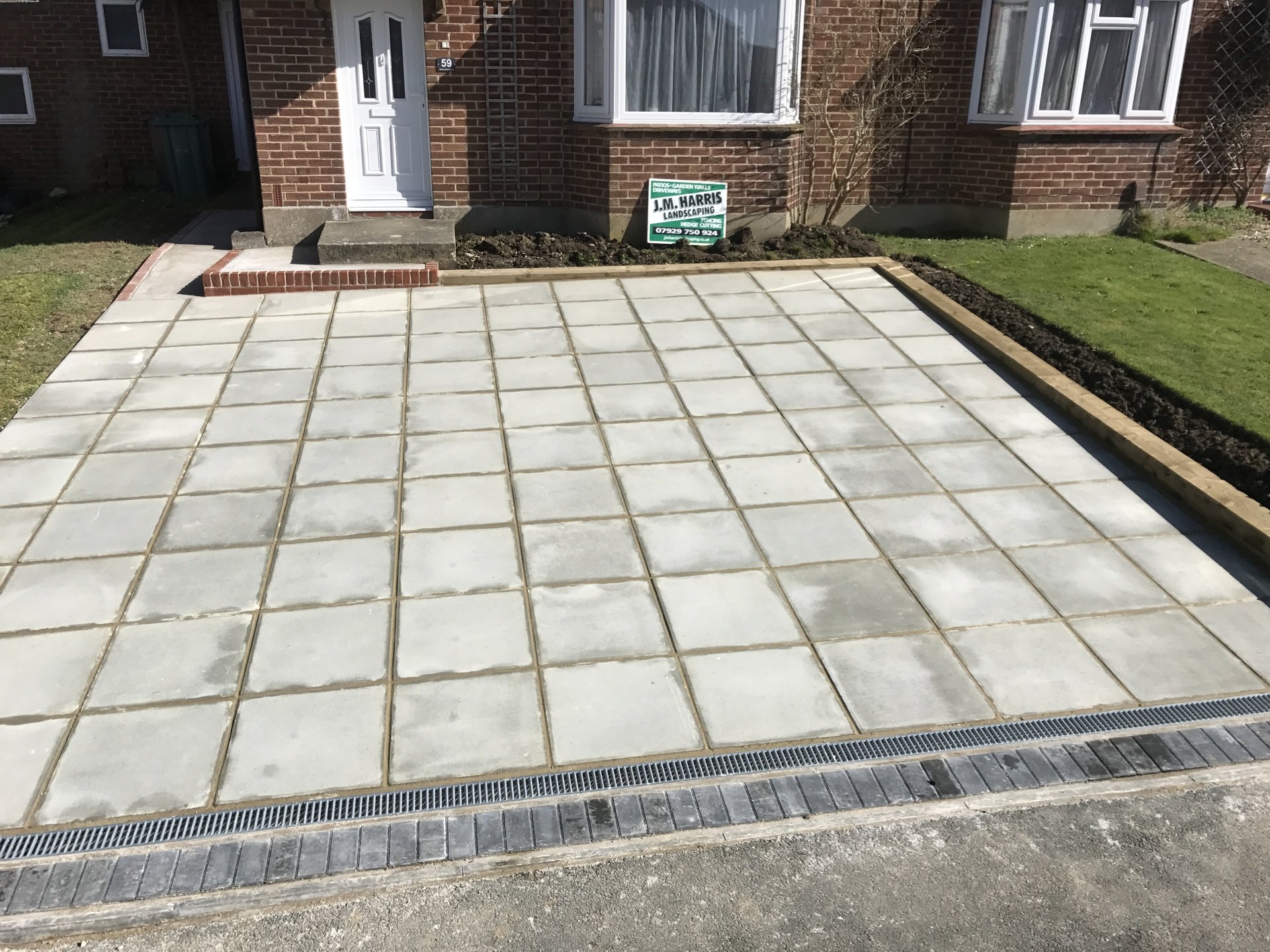 Concrete driveways by JM Harris Landscaping
