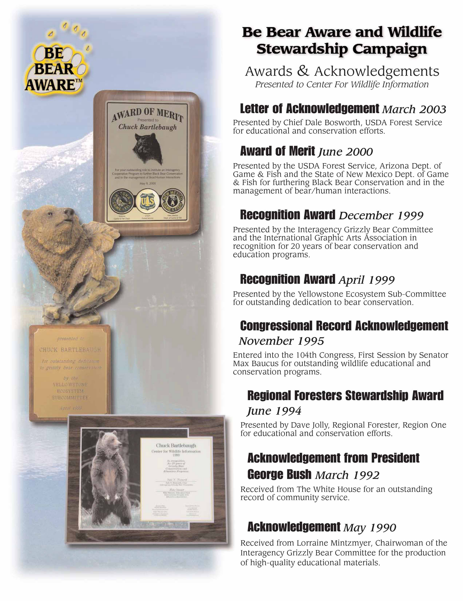 About Us | Be Bear Aware Campaign