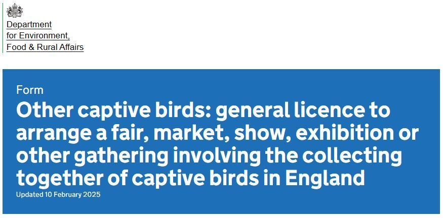 Bird Show Regulations
