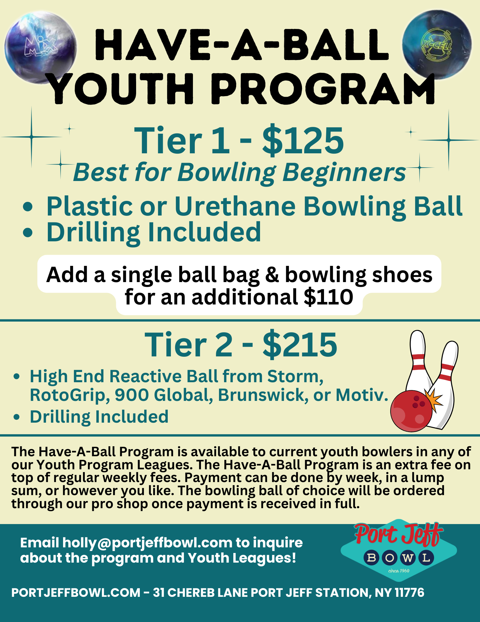 Leagues at Port Jeff Bowl