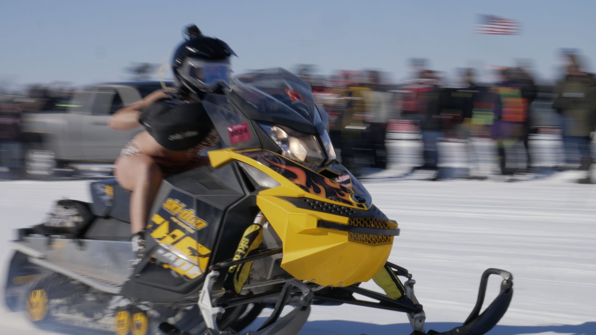 Snowmobile Racing, Speed, Bikini Run | Chetek Winter Fest