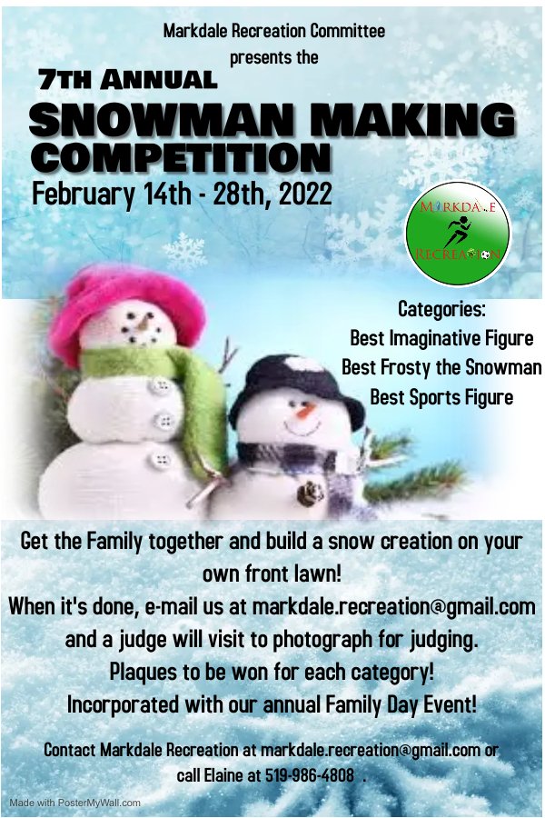 Snowman Making Competition