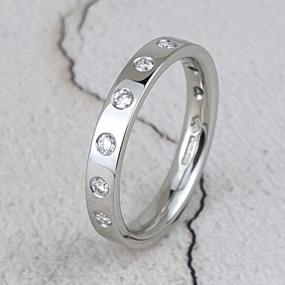 Diamond Wedding Rings | Diamond-set wedding Rings Sussex