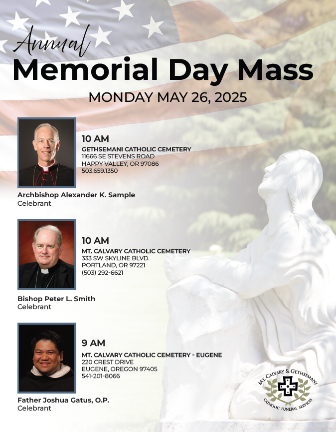 Mt. Calvary & Gethsemani Catholic Funeral Services | Happy Valley , OR