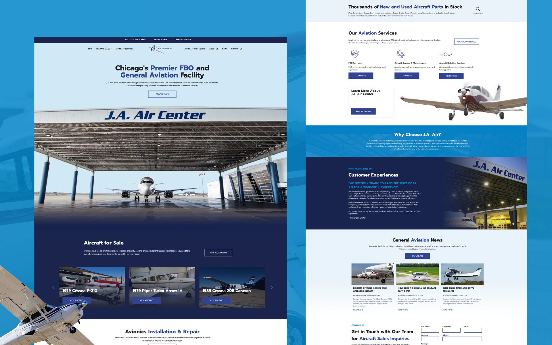 J.A. Air Website Case Study | RivalMind