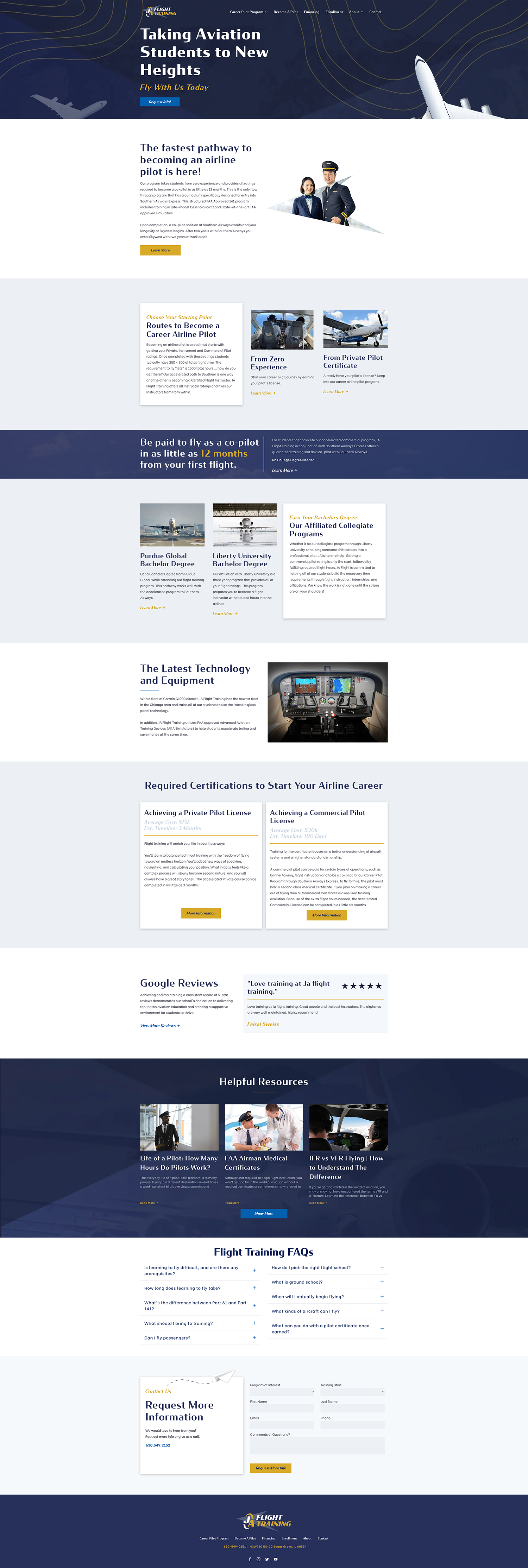 J.A Flight Website Case Study | RivalMind