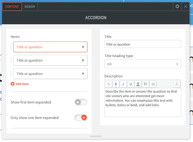 How to Design an Accordion in Duda | RivalMind