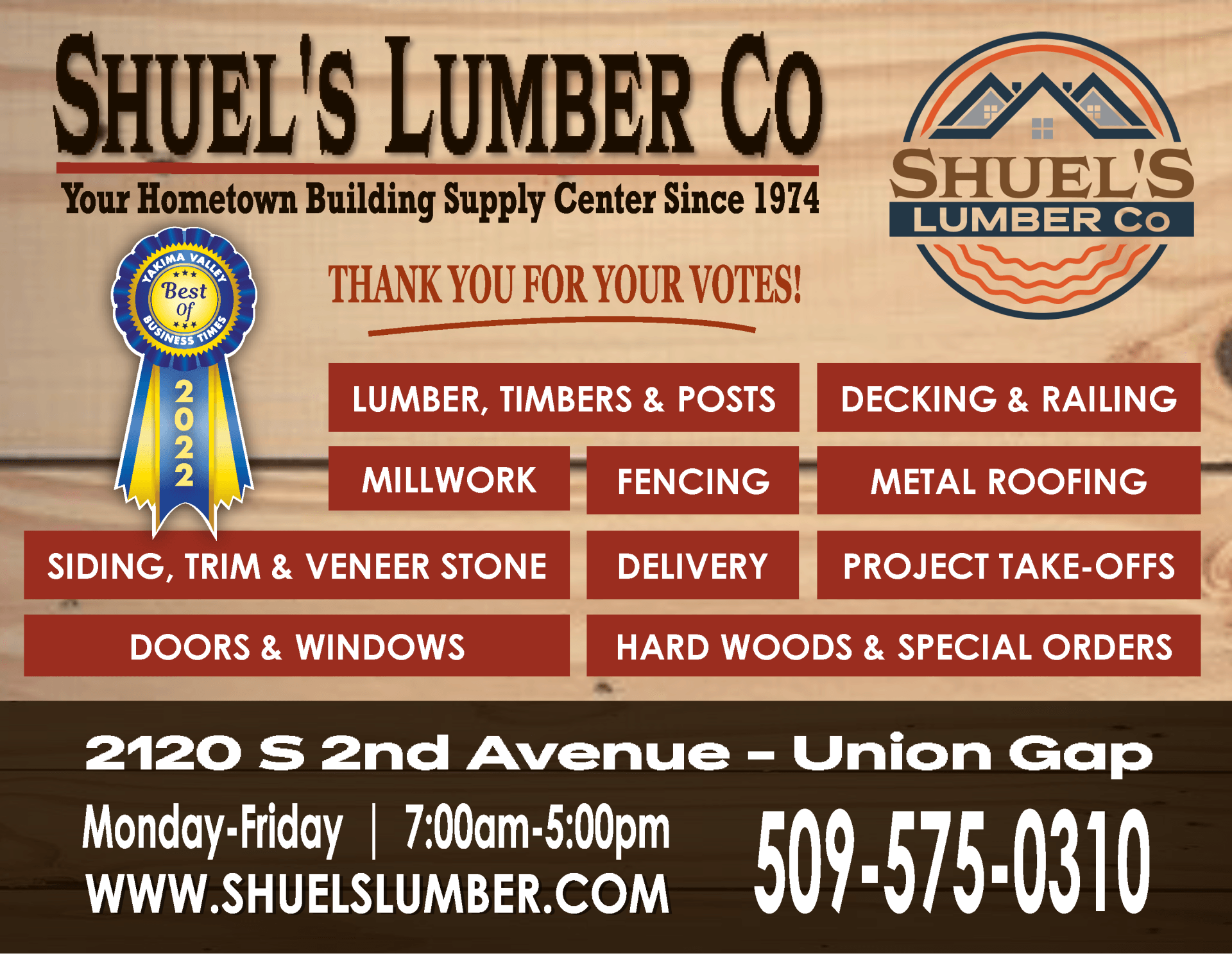 Building Materials | Lumber | Union Gap, WA | Shuel’s Lumber Co.