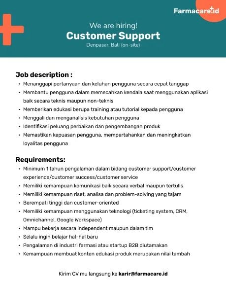 Farmacare | Karir