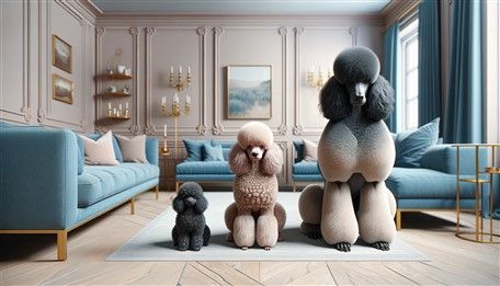 Comparison of Toy Poodle vs Miniature vs Standard Poodle