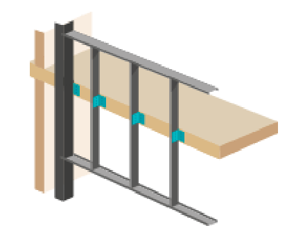 Stud & Track - External Walling - Concrete Hot Rolled Steel Structures