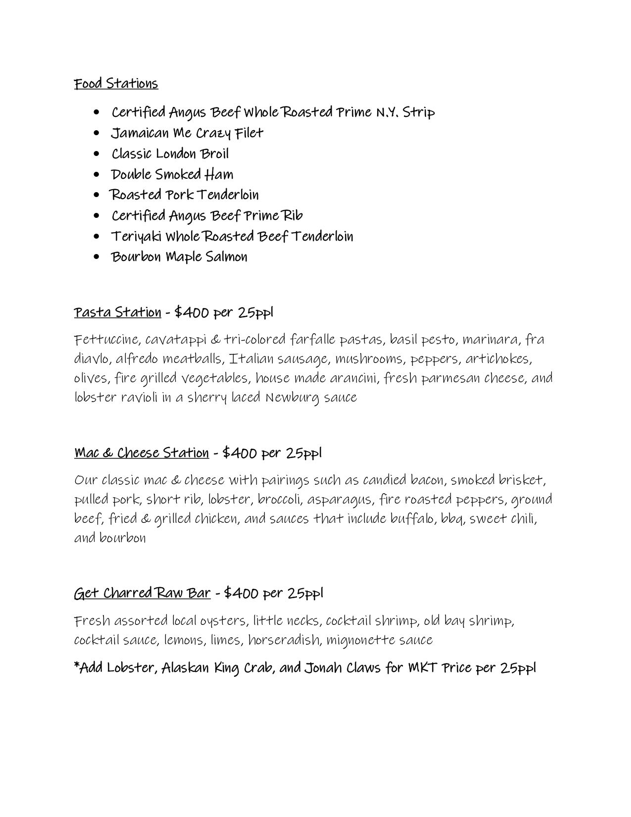 Stationary Table Displays | The Charred Oak Tavern