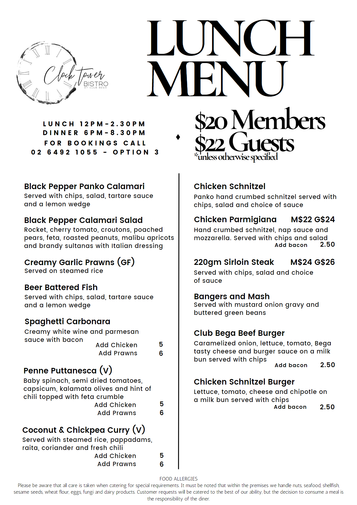 Club Bega - Bega, NSW - Dining