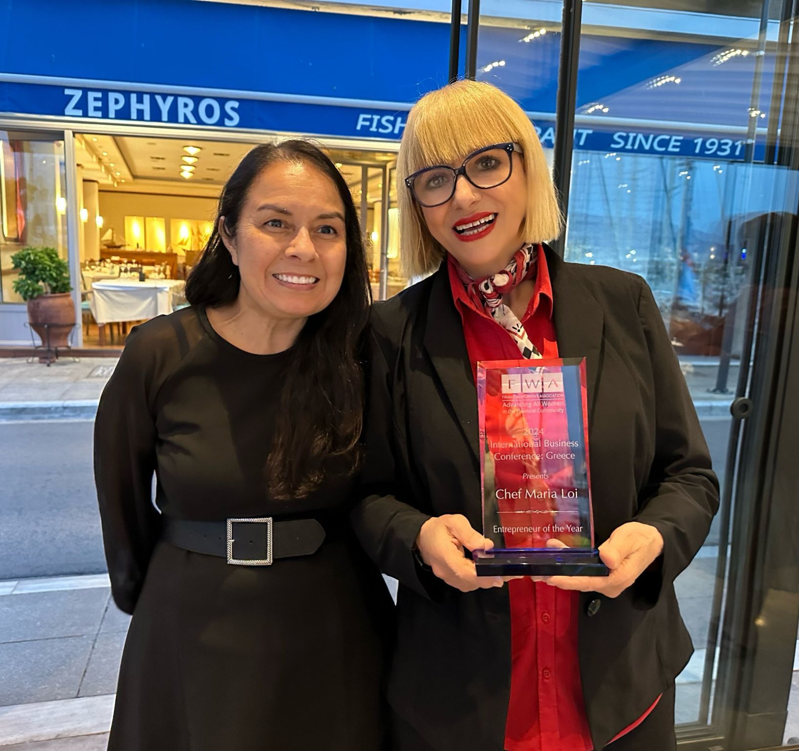 FWA Awards 2024 FWA Entrepreneur of the Year to Chef Maria Loi