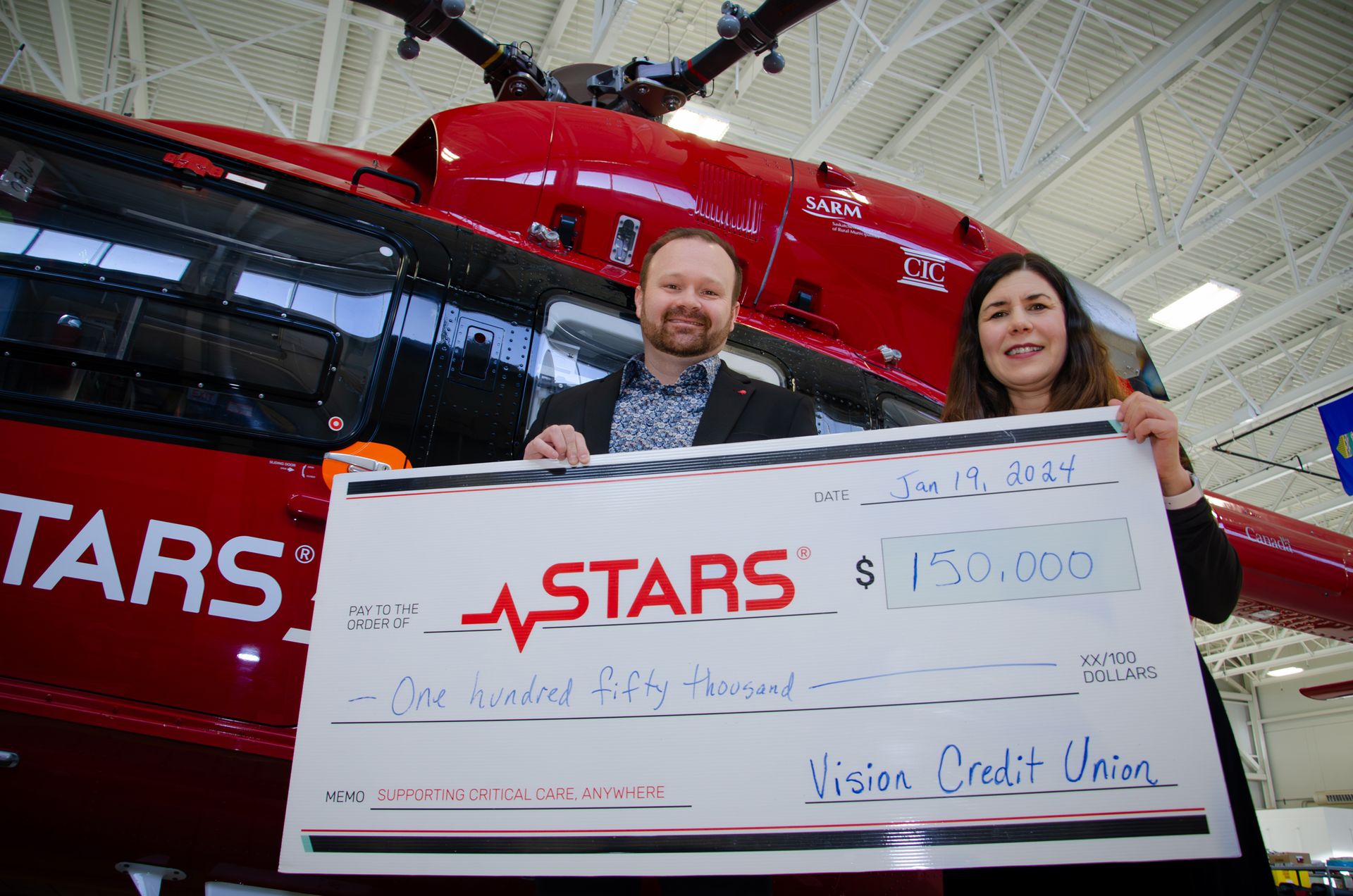 Vision Credit Union announces $150,000 donation to STARS