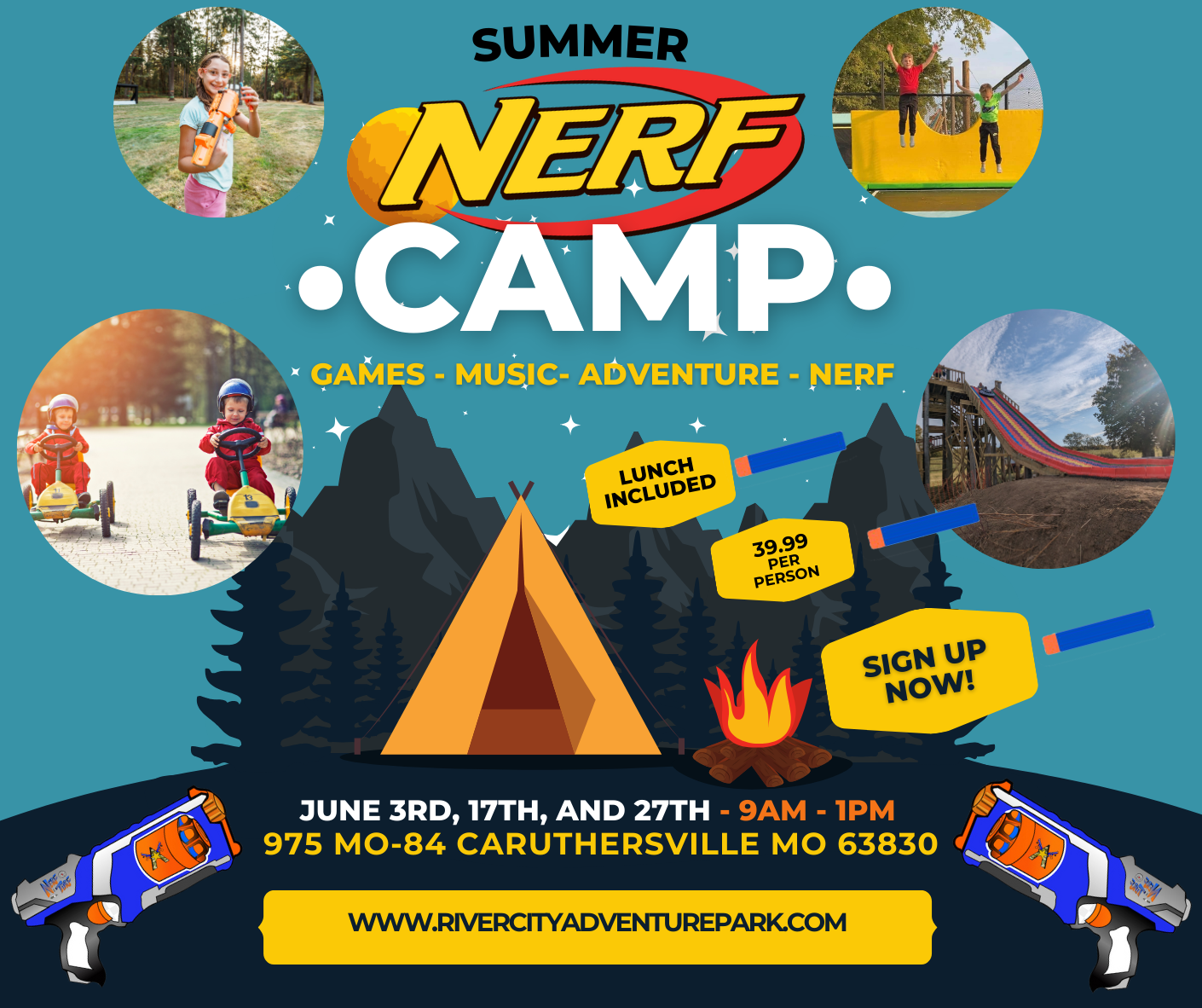 Nerf Camp! A thrilling Nerf themed event.