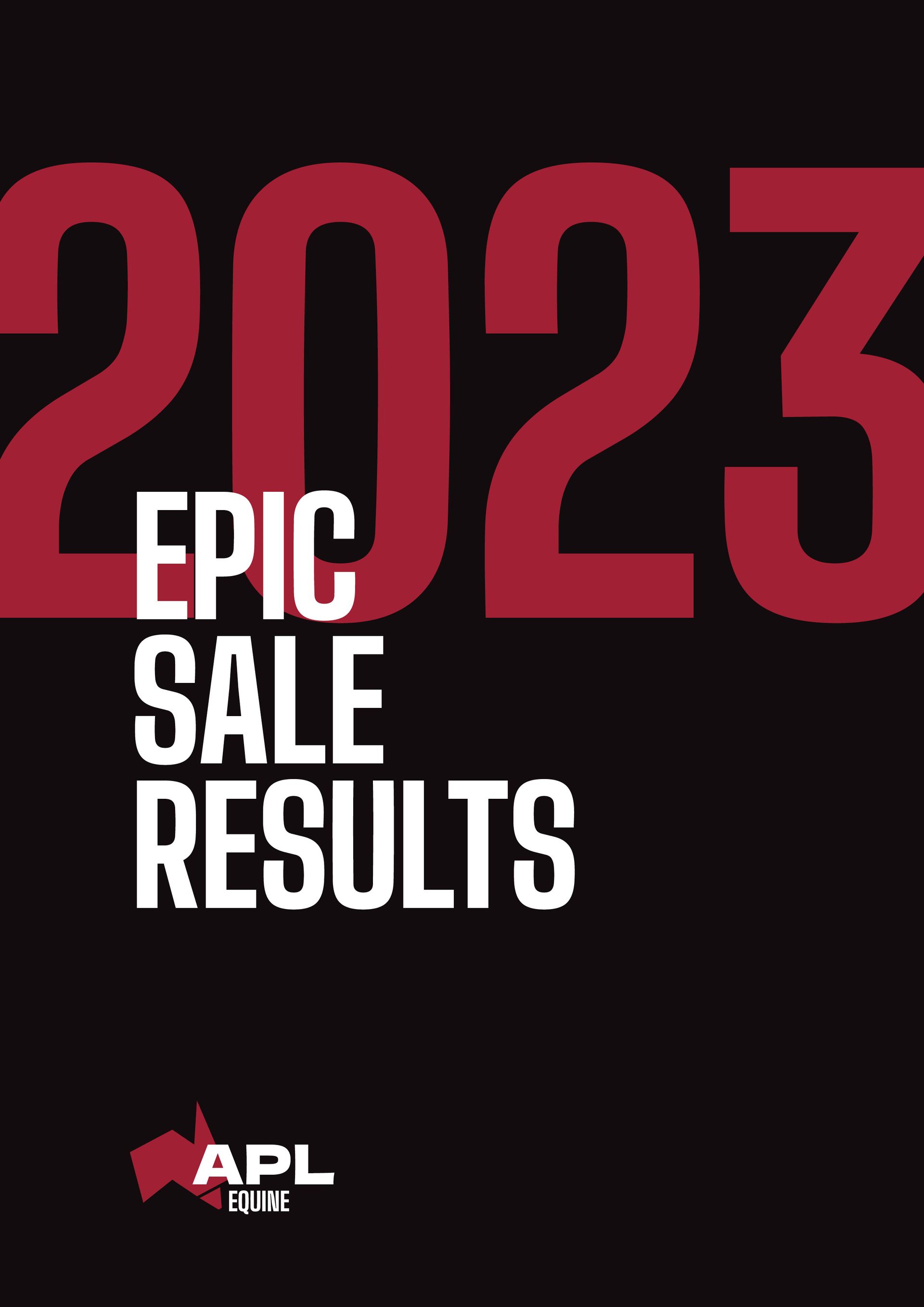 EPIC Horse Sale Results | APL Equine