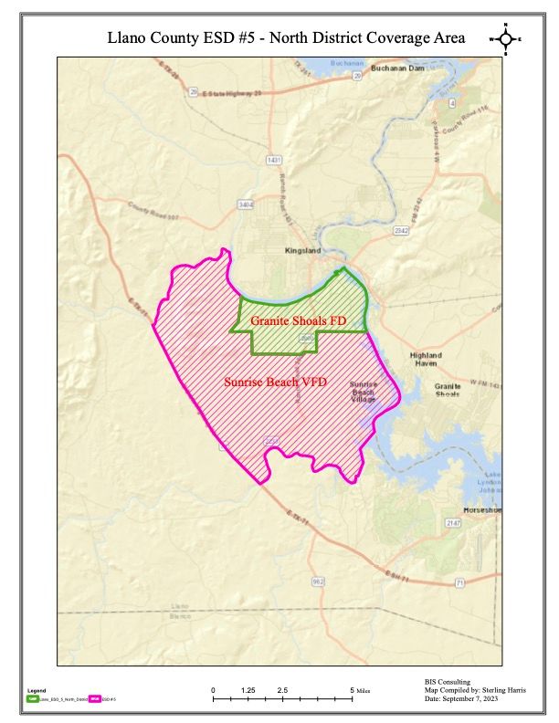 Llano County ESD 5 | District Map