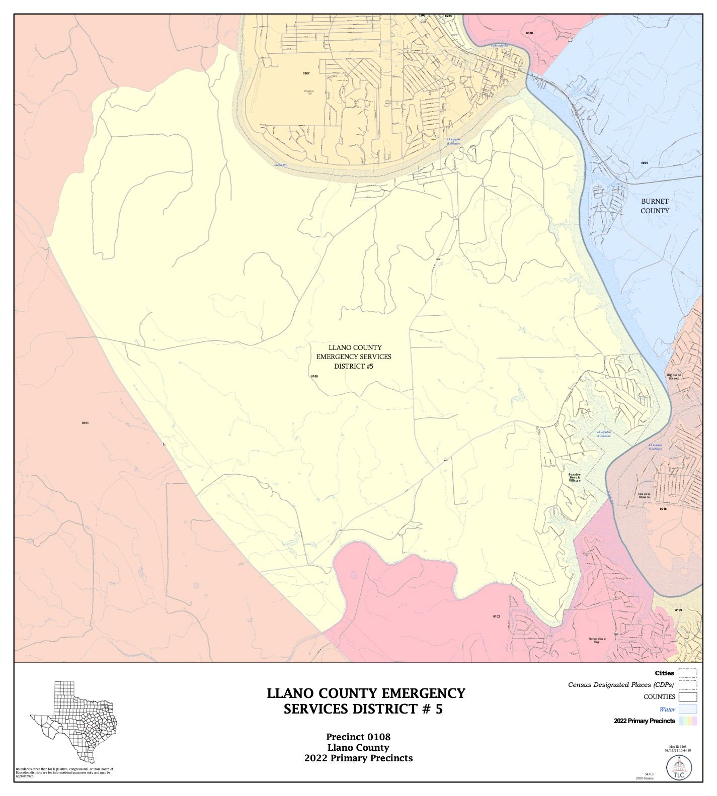 Llano County ESD 5 | District Map