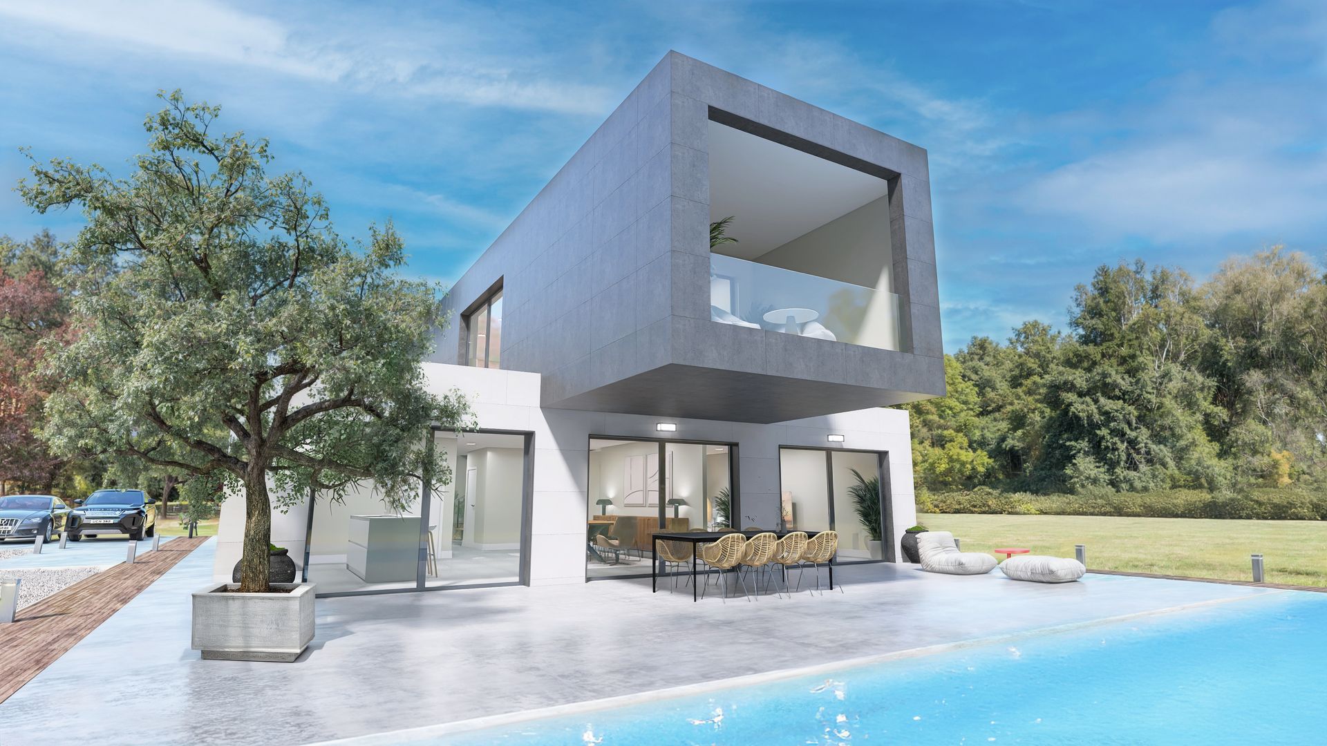 Casas prefabricadas modulares CUBE. Modelo 350