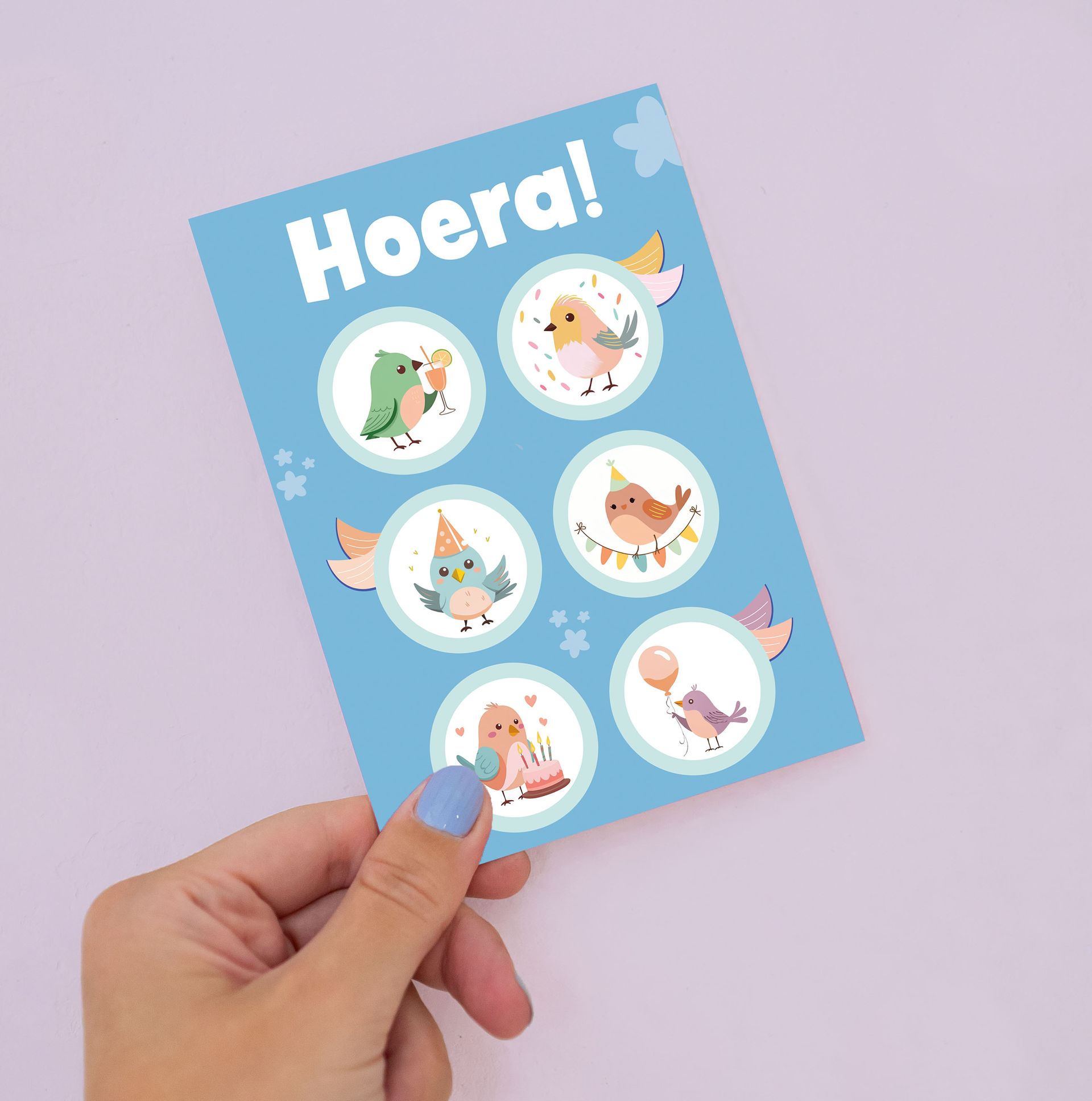 Leuke ansichtkaarten met stickers!