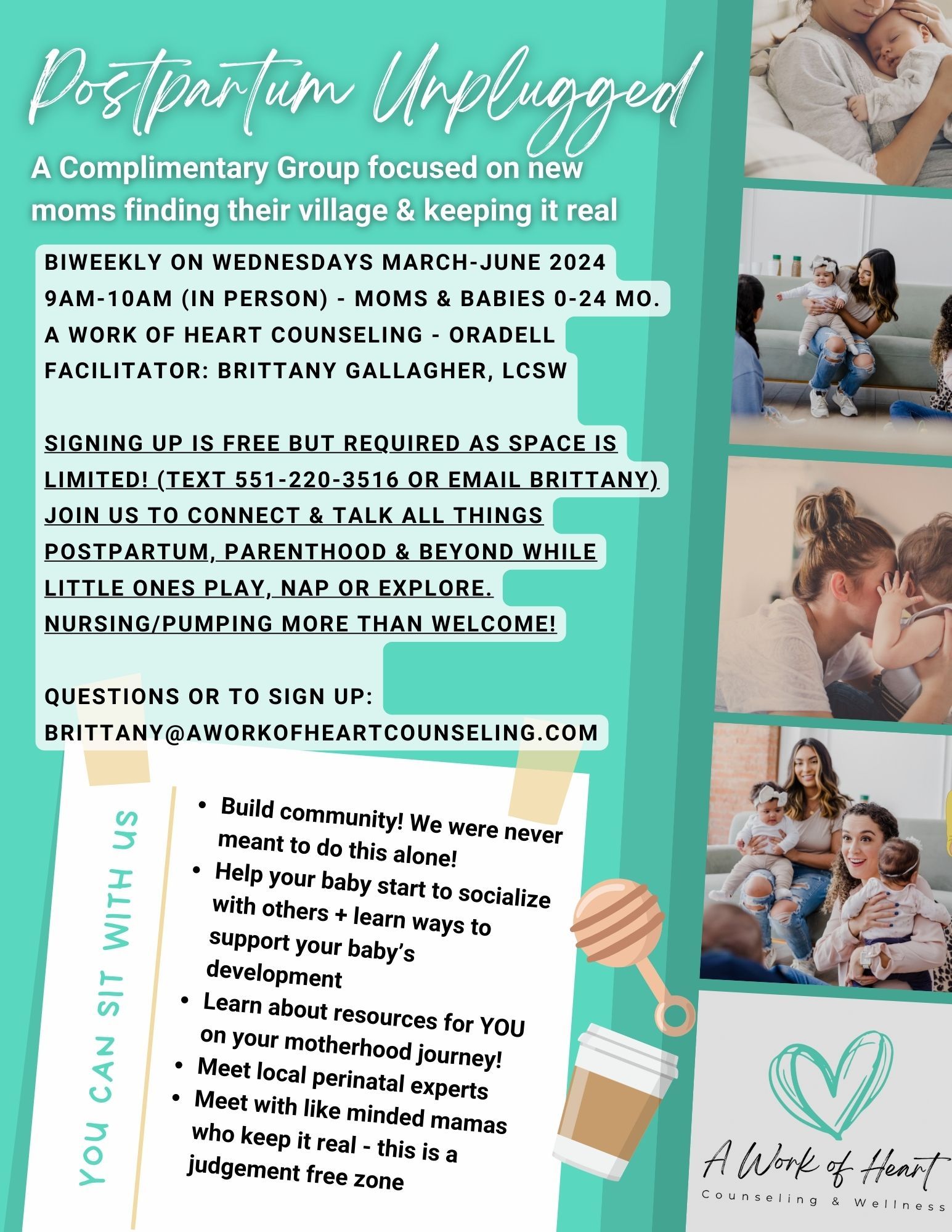 Events for Postpartum, Pregnancy, Parents & Kids