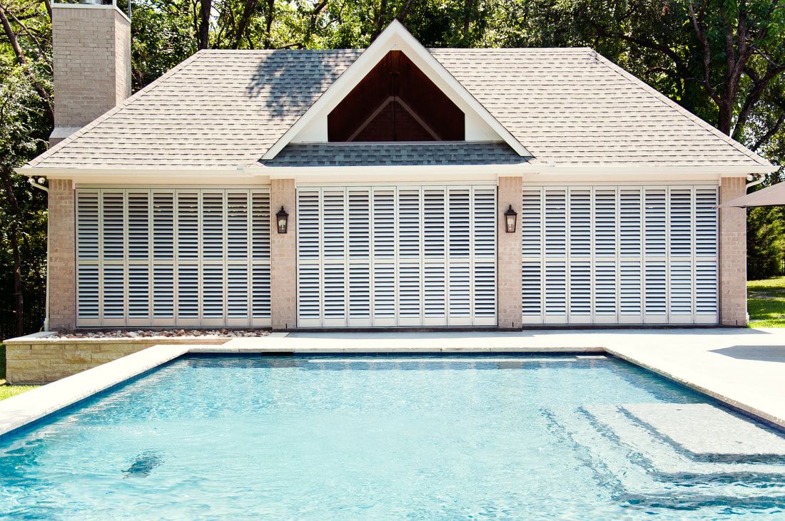 Aluminum Patio Shutters - Galleries - The Dallas Shutter Company