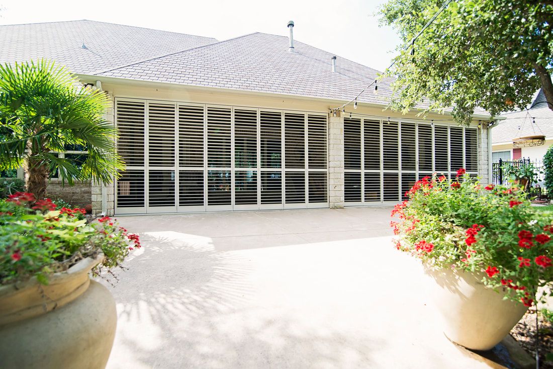 Aluminum Patio Shutters - Galleries - The Dallas Shutter Company