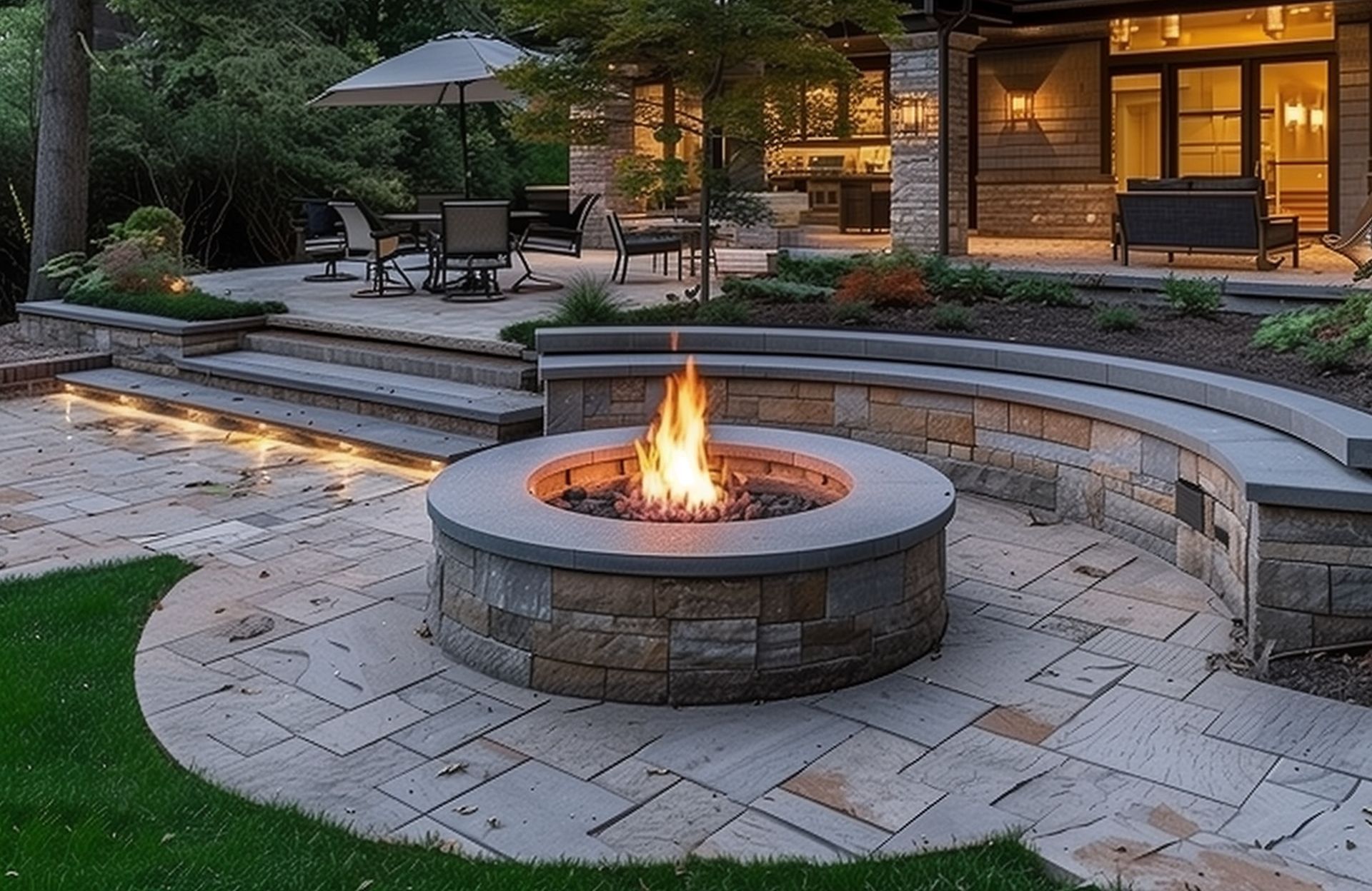 10 Backyard Fire Pit and Fireplace Ideas