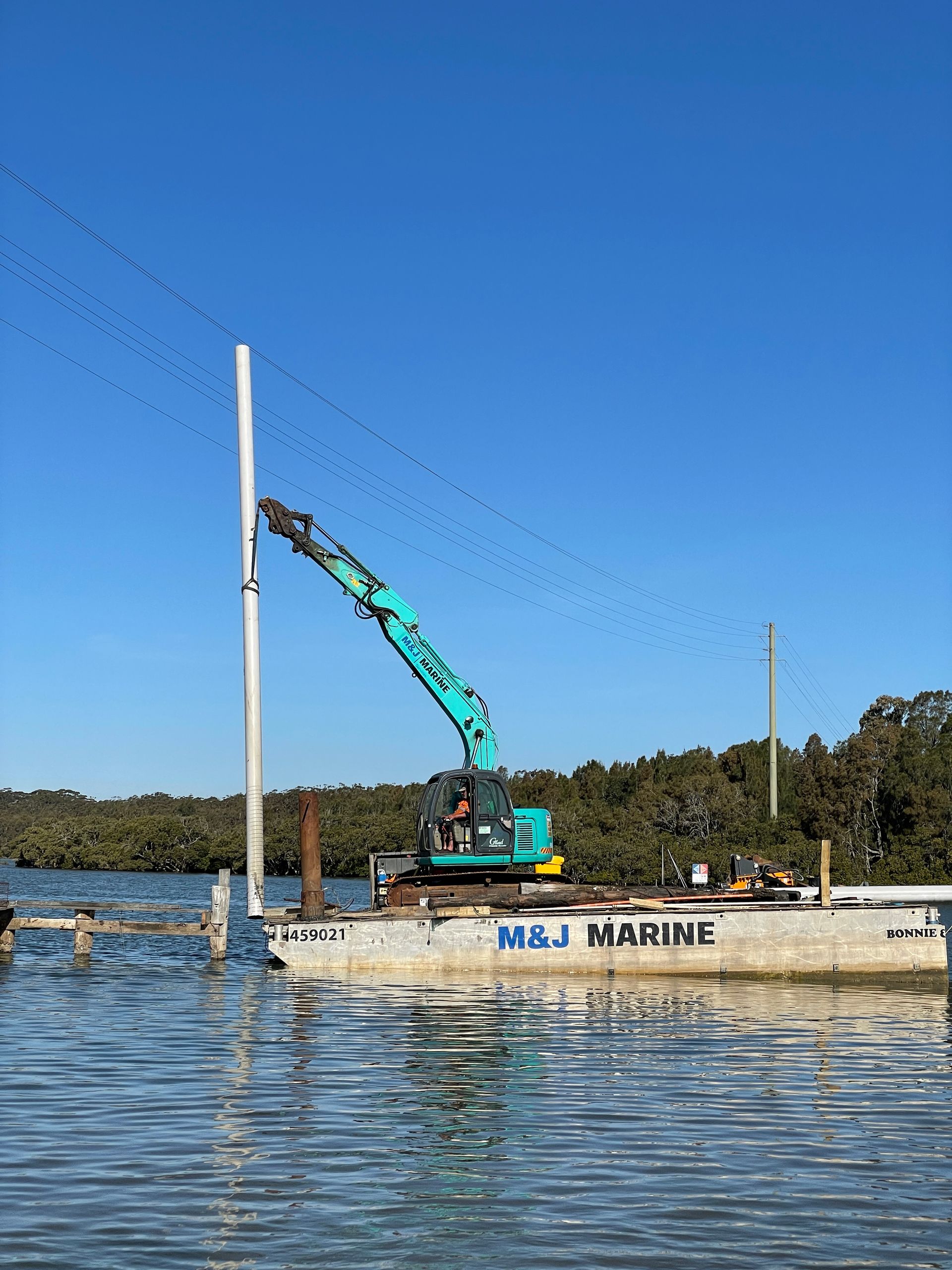 Marine Pile Driving in New South Wales | M&J Marine Services