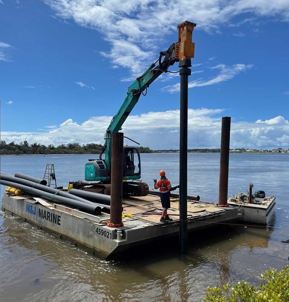Marine Pile Driving in New South Wales | M&J Marine Services