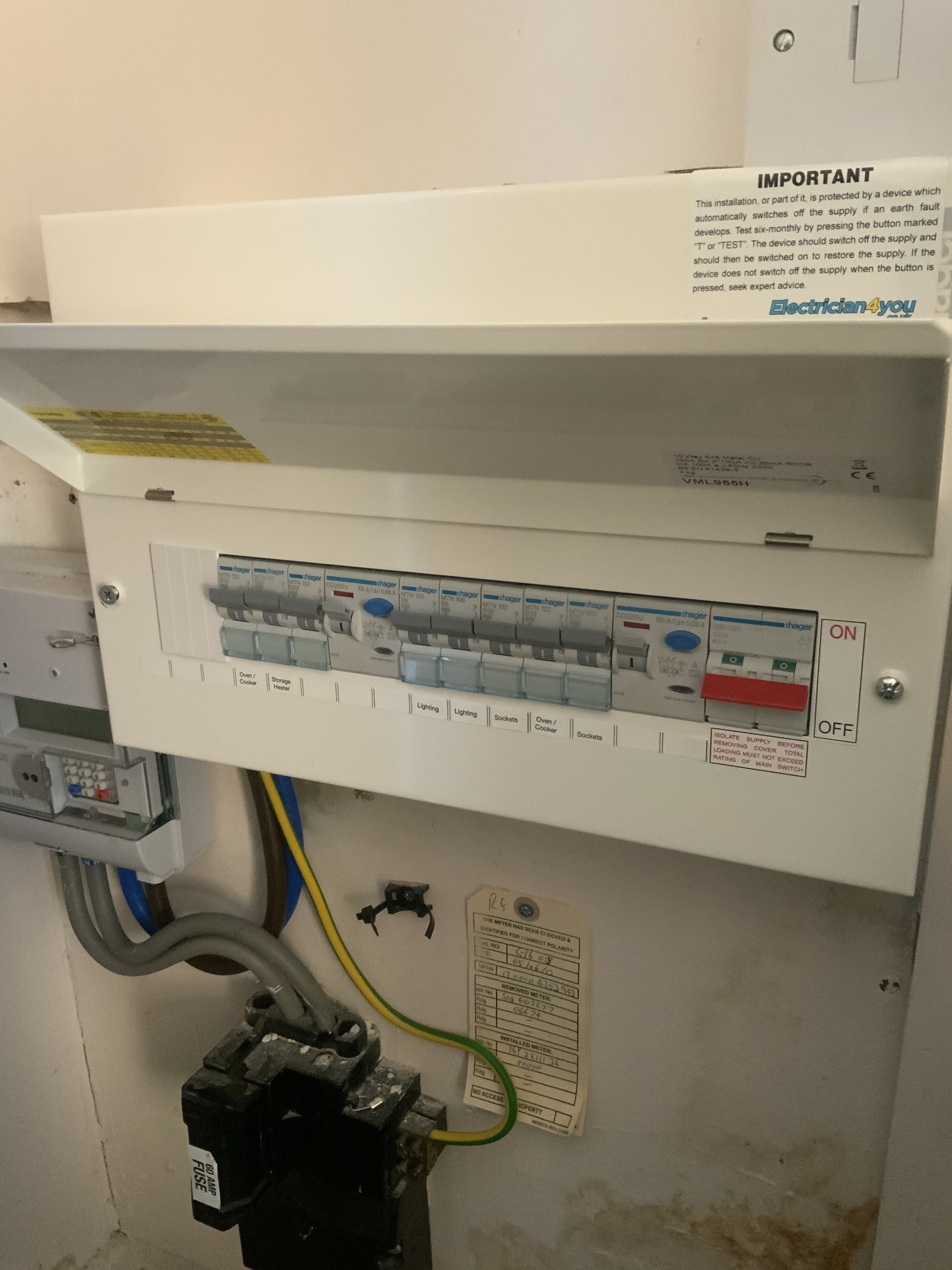 consumer unit upgrades in Warrington, St Helens and the surrounding areas