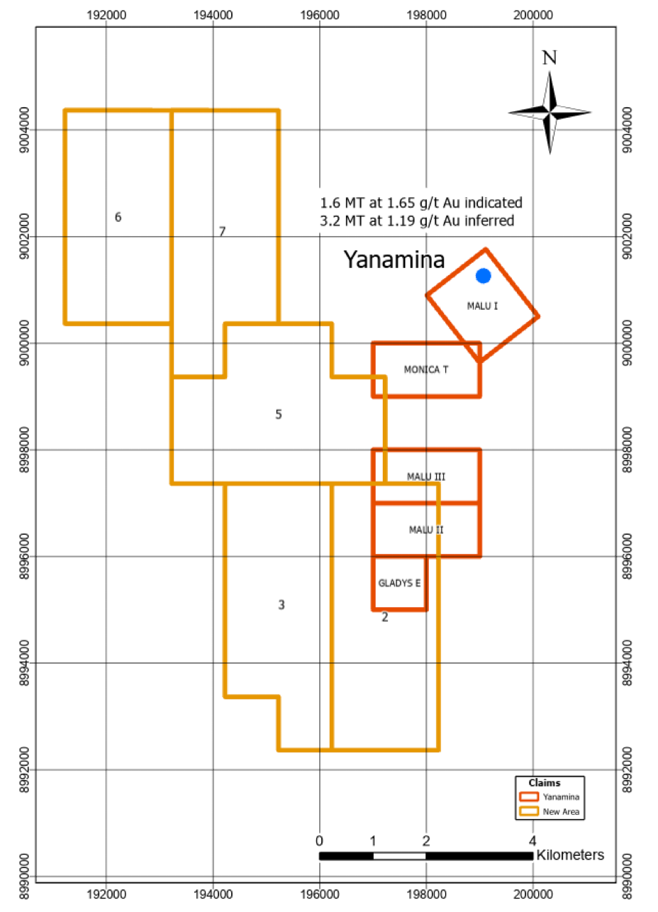 Daura Gold Expands Yanamina Project Land Position