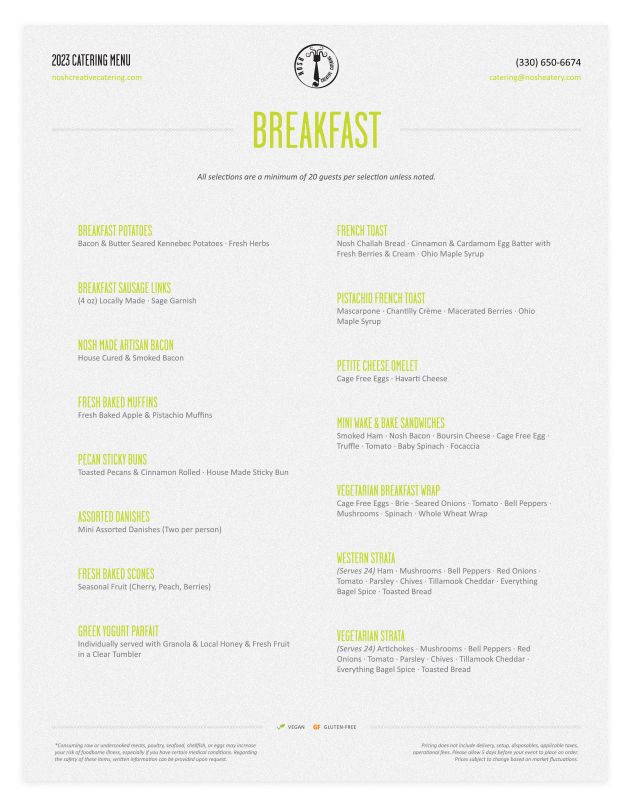 Nosh Creative Catering | A Unique Creative Catering Experience