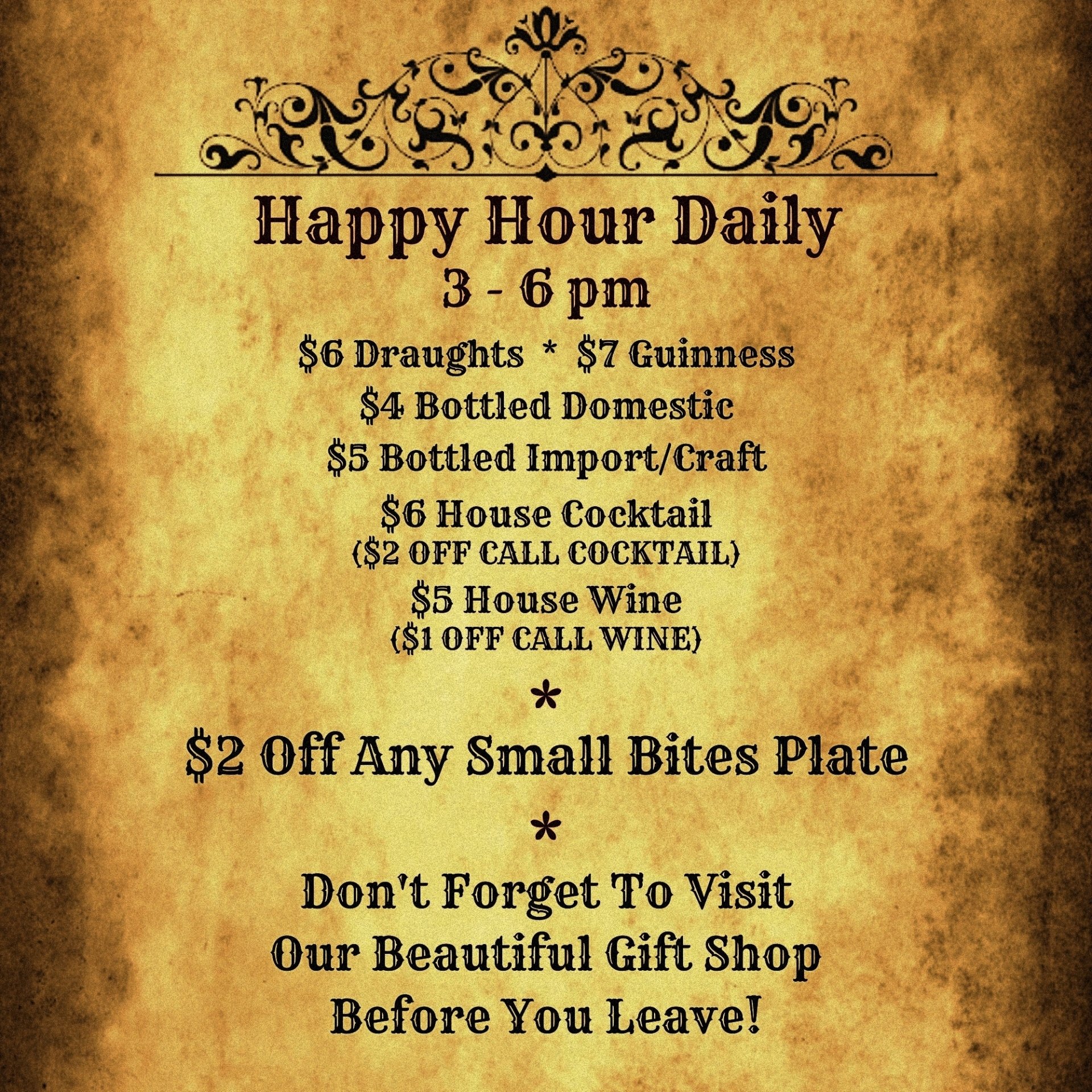 Food Menu | Rancho Mirage, CA | O'Caines's Irish Pub
