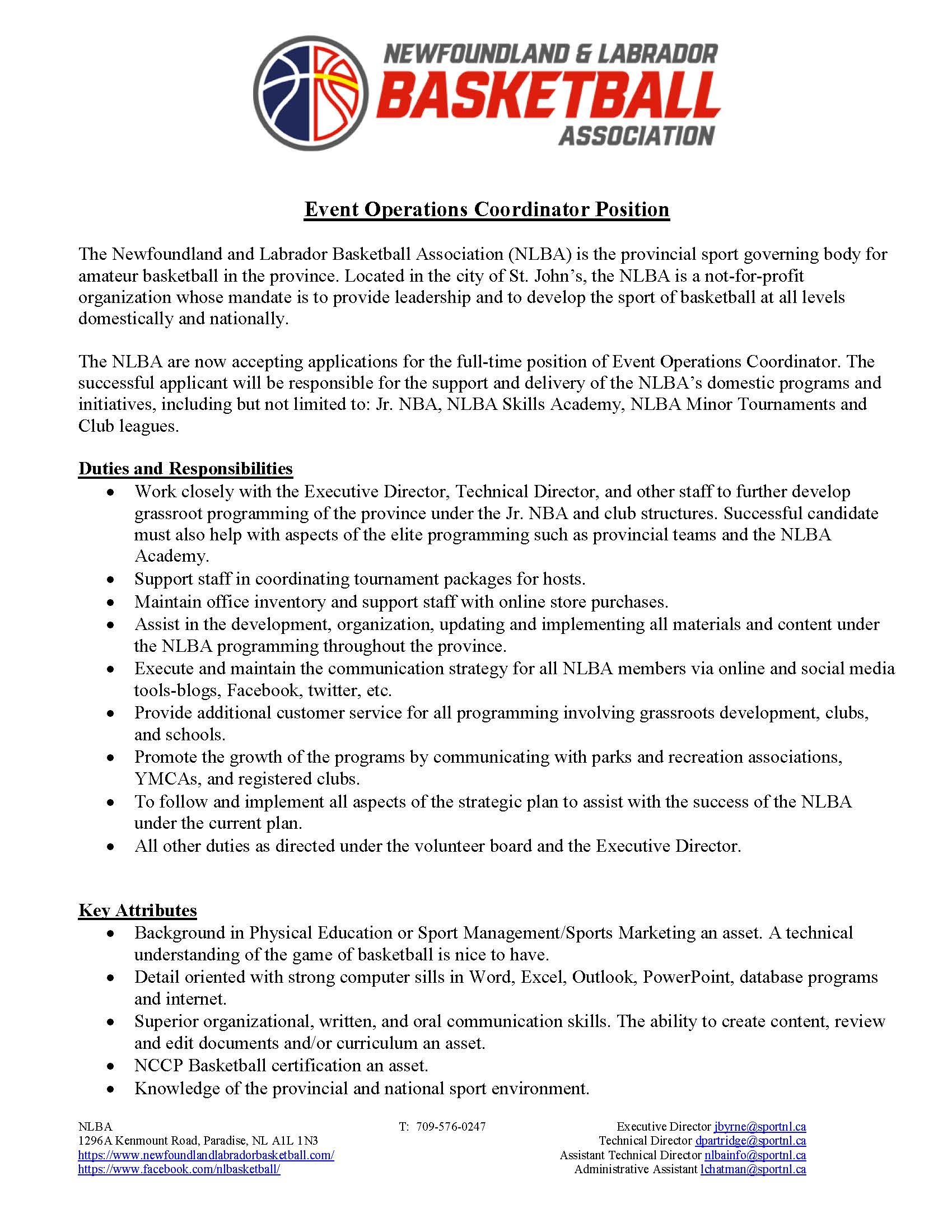 Newfoundland and Labrador Basketball Association (NLBA) - Home