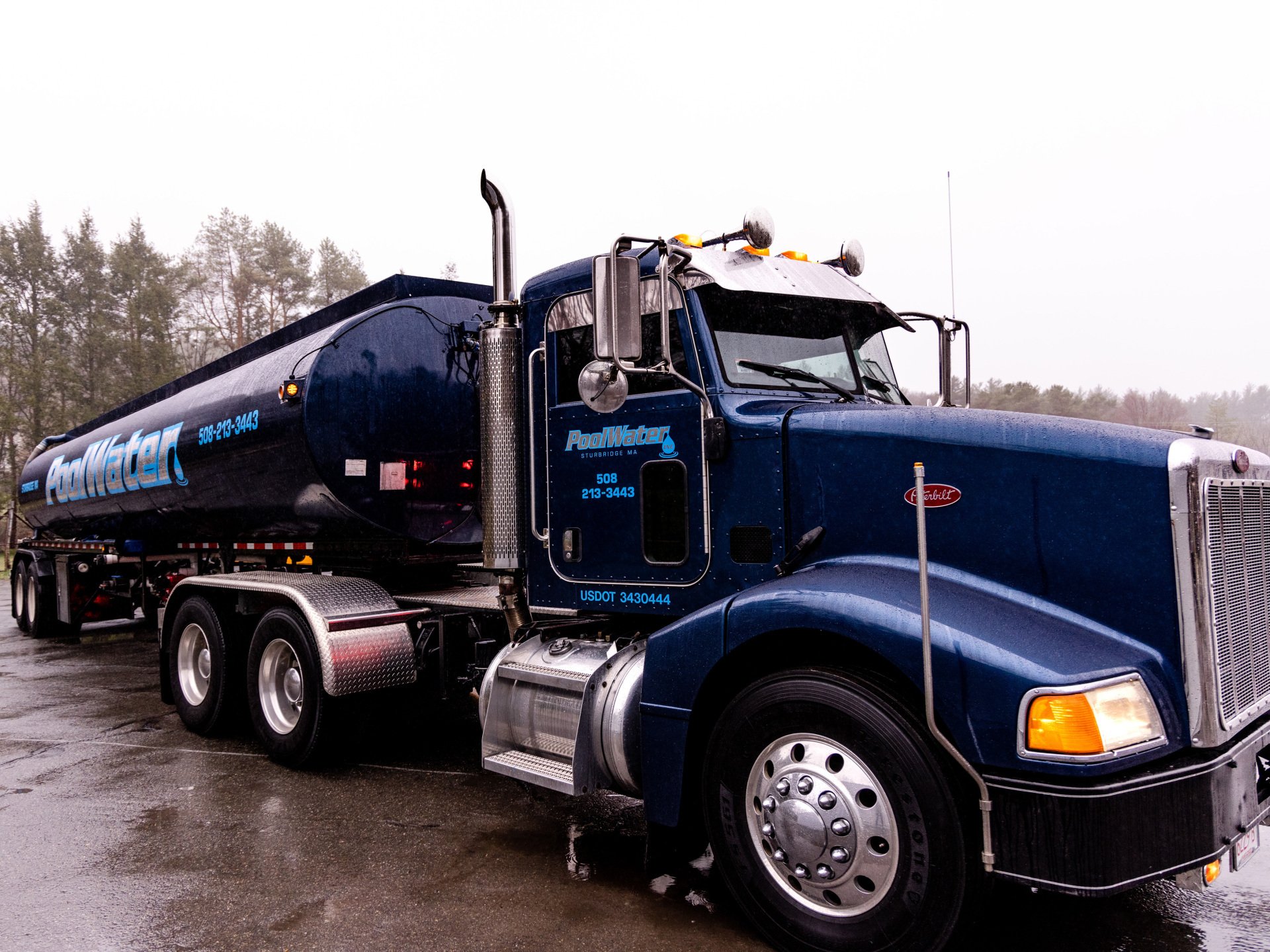 Bulk pool water delivery services for Sturbridge, Massachusetts.