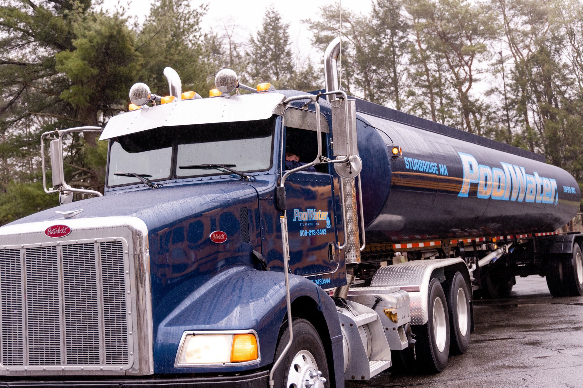 Bulk pool water delivery services for Sturbridge, Massachusetts.