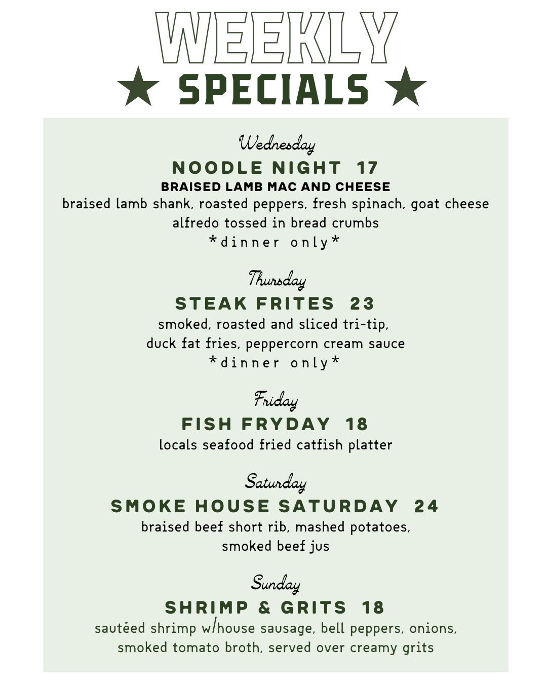 Menu | Longleaf Swine | Raleigh