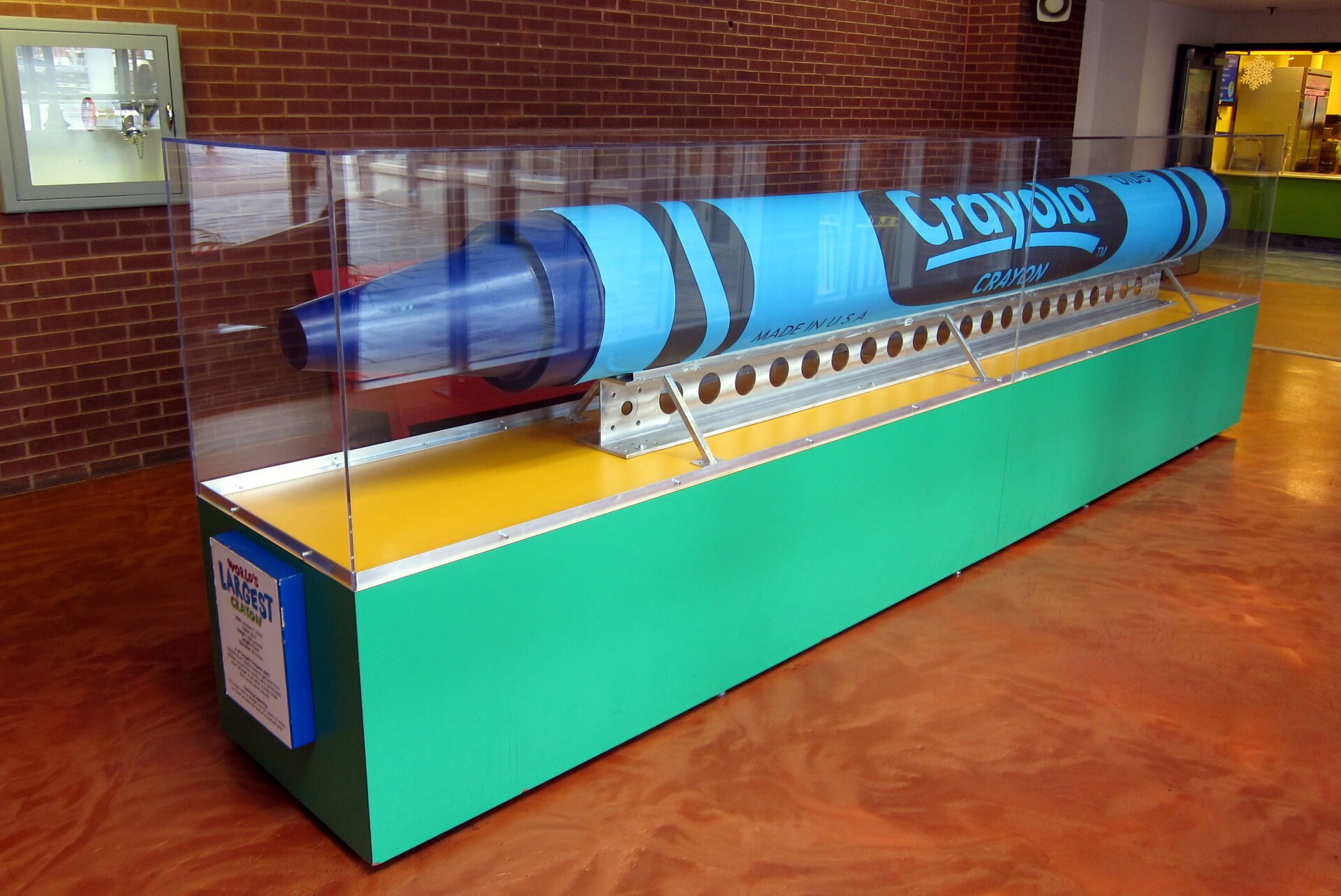 World's largest colored crayon: world record set by Crayola