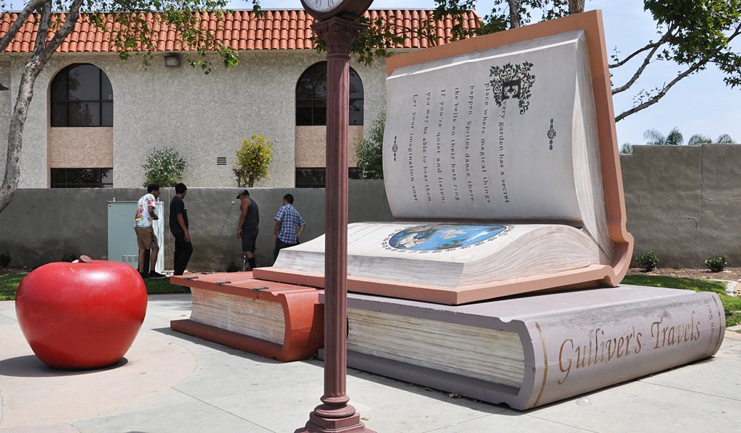 World's Largest Book Sculpture: world record in Bellflower, California