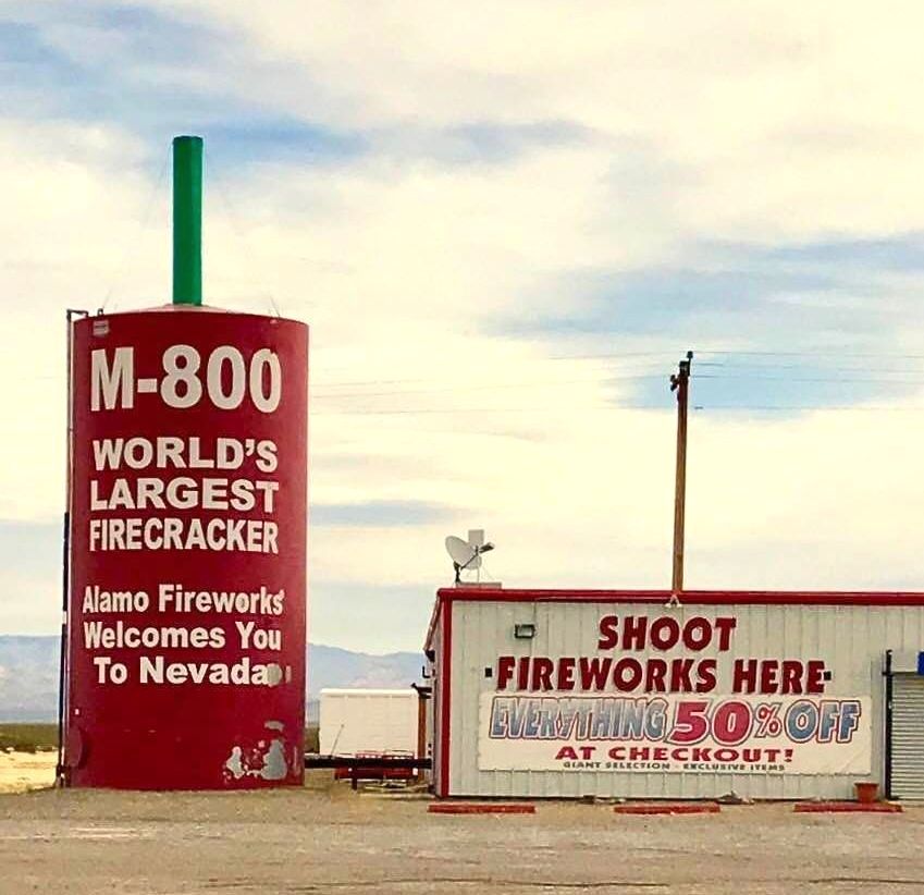 World's Largest Firecracker Sculpture: world record in Amargosa Valley ...